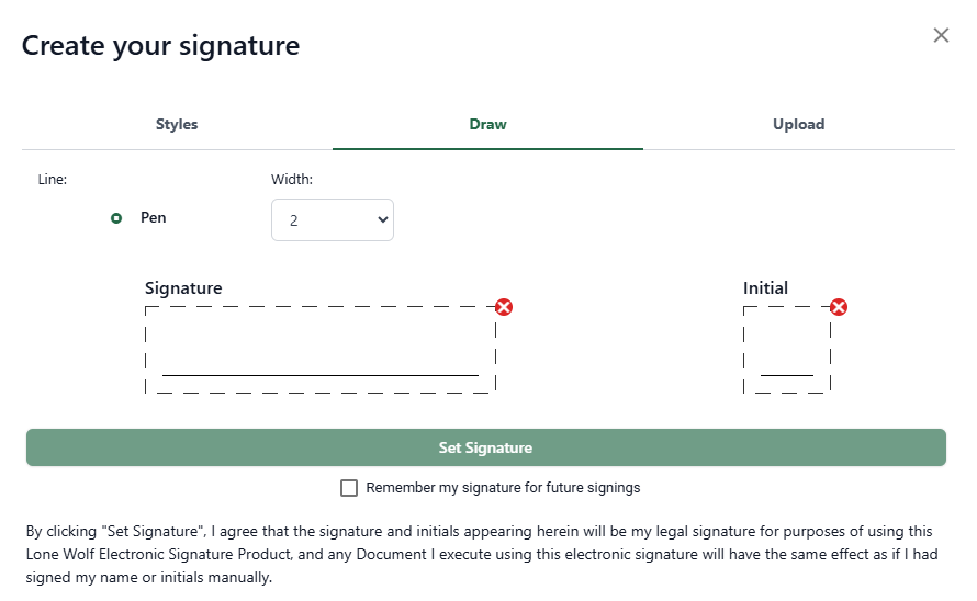 Set up your electronic signature (Authentisign for zipForm)