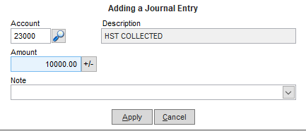 Process an HST or GST refund (Back Office)