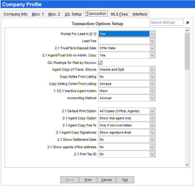 Format commission checks (Back Office)