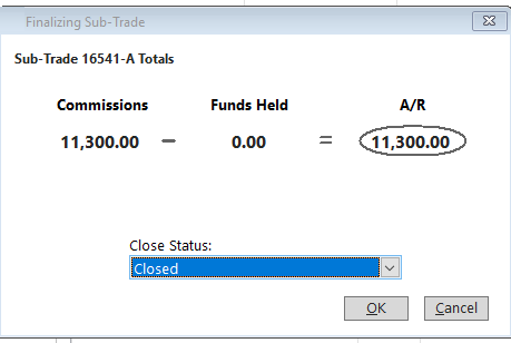Adjust an agent's payment in a finalized transaction (Back Office)