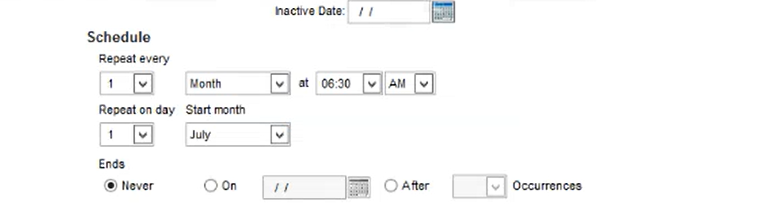 Schedule your reports (Back Office)
