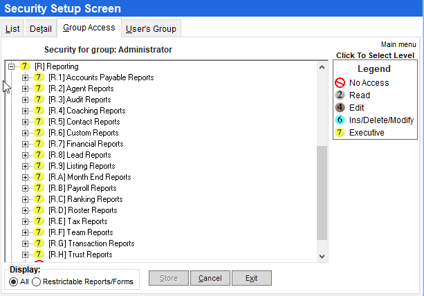Set permissions to schedule reports (Back Office)