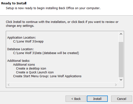 Install Back Office on Windows or Mac Workstations