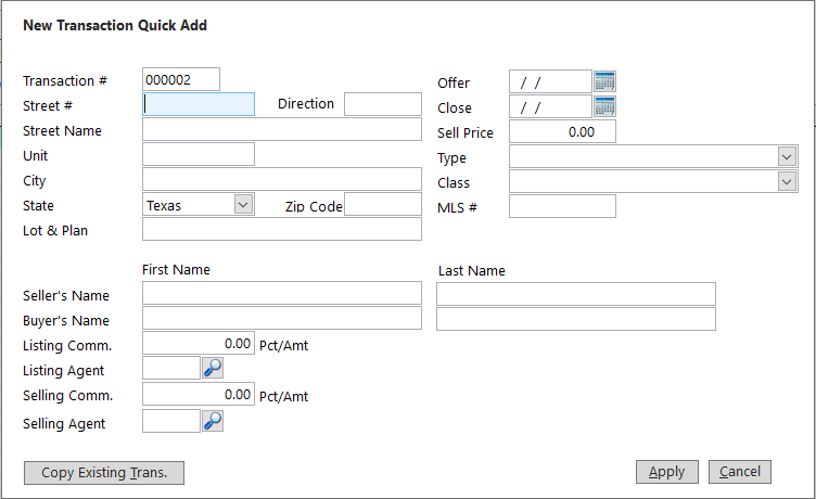 Process a referral transaction for your agent (Back Office)