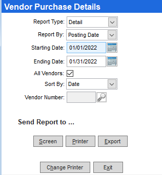 Generate a Purchase Journal (Back Office)