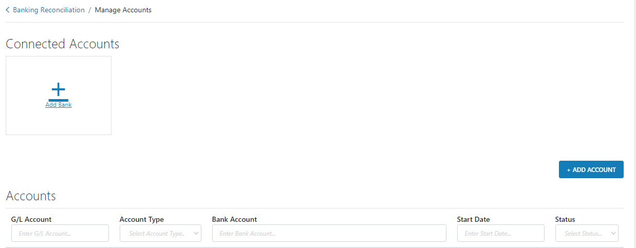 Link a bank account for online bank reconciliation (Back Office)