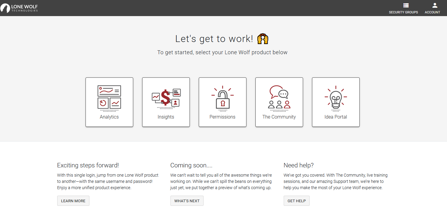 Set permissions for a security group (Insights)