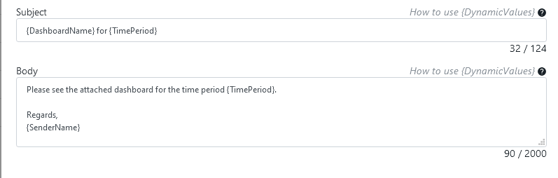 Export, email, or schedule an Insights dashboard