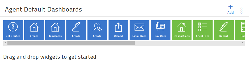 Customize the default dashboards (TransactionDesk Edition)