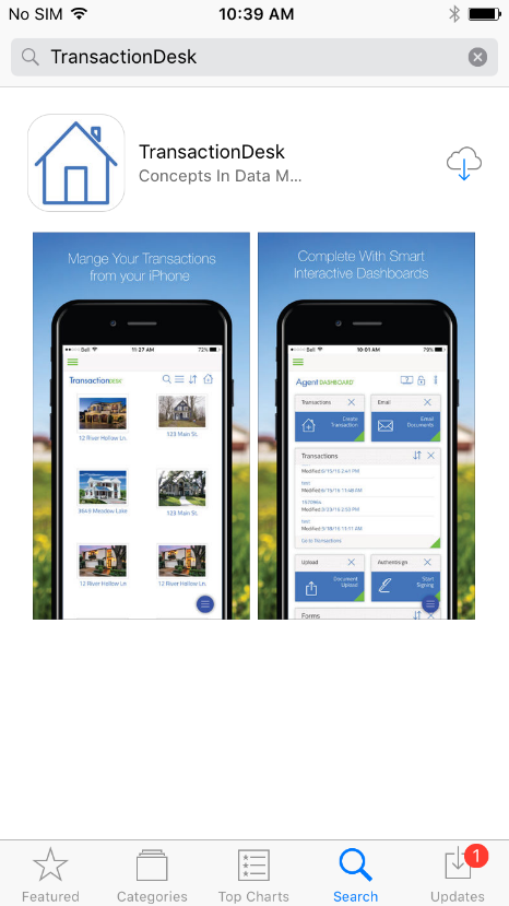 Install and activate the TransactionDesk app