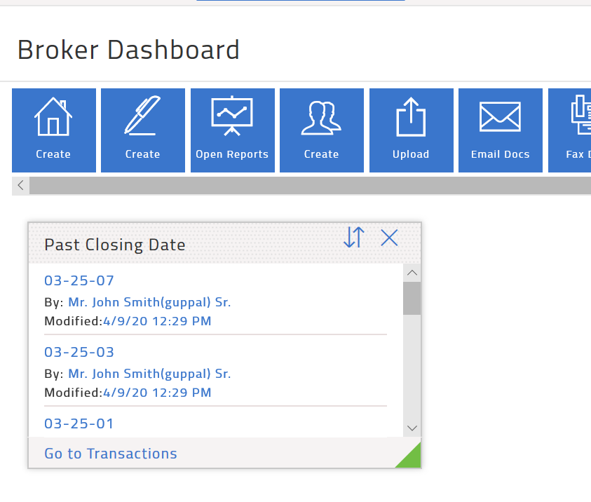 Customize your broker dashboard (TransactionDesk Edition)