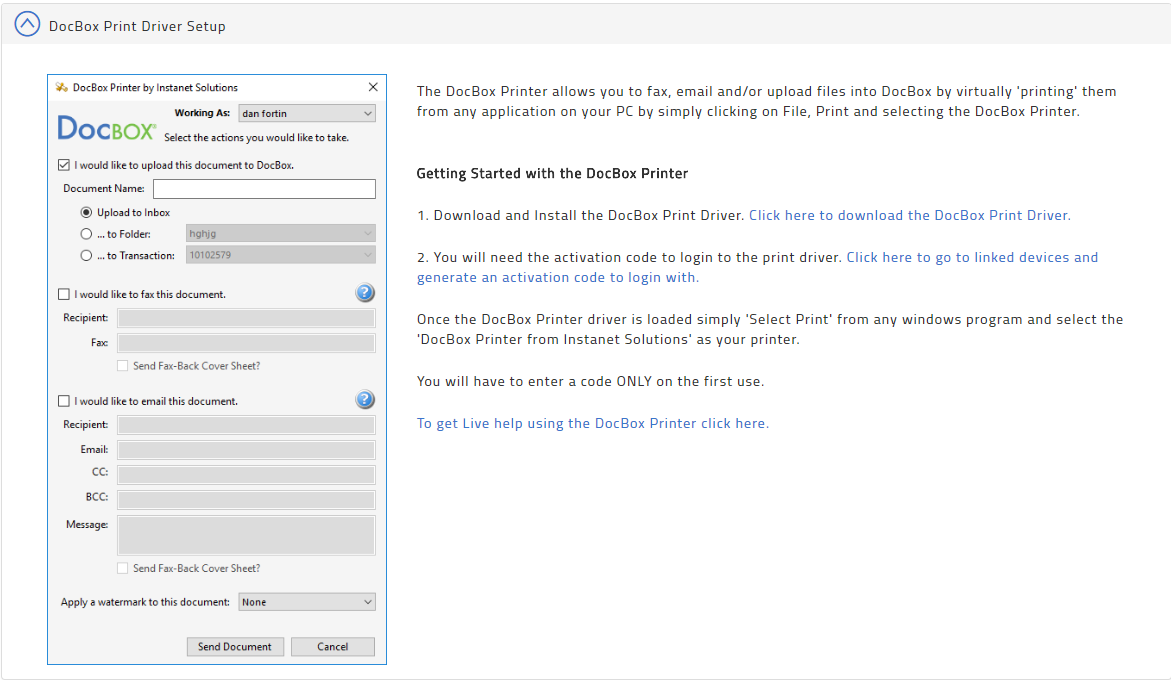 Set up your documents print driver (TransactionDesk Edition)