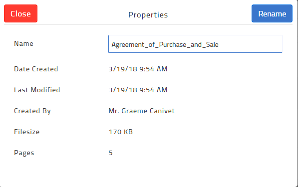 Rename a document (TransactionDesk Edition)
