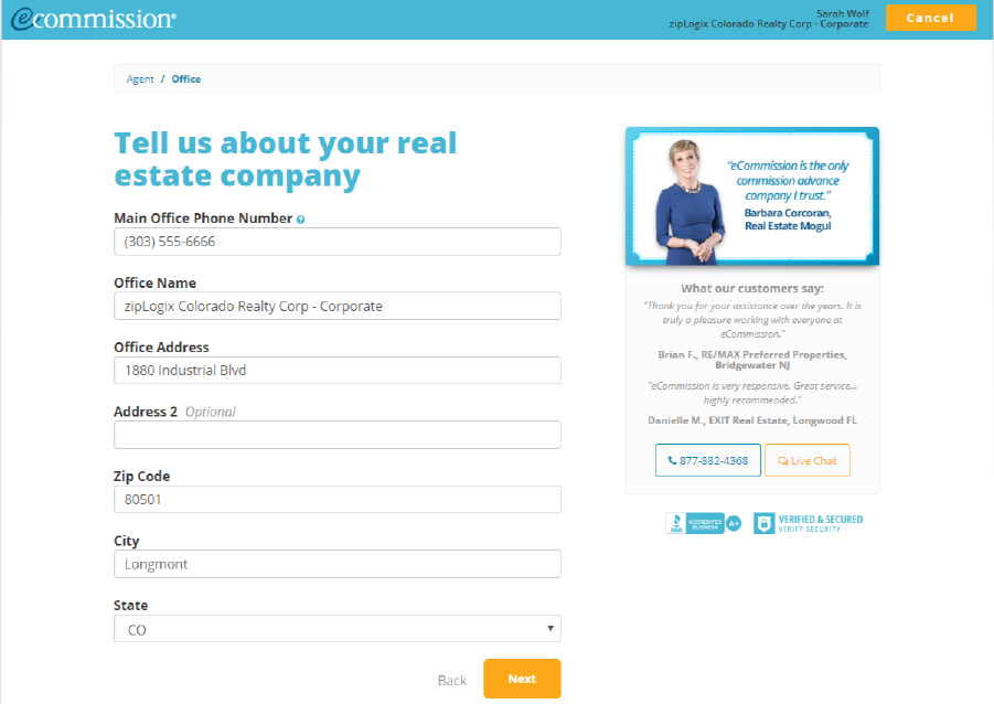 Obtain an advance on a commission using eCommission (TransactionDesk ...