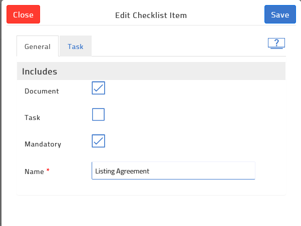 Edit a checklist template (TransactionDesk Edition)