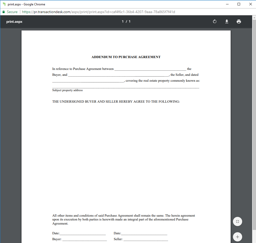 Print a form (TransactionDesk Edition)