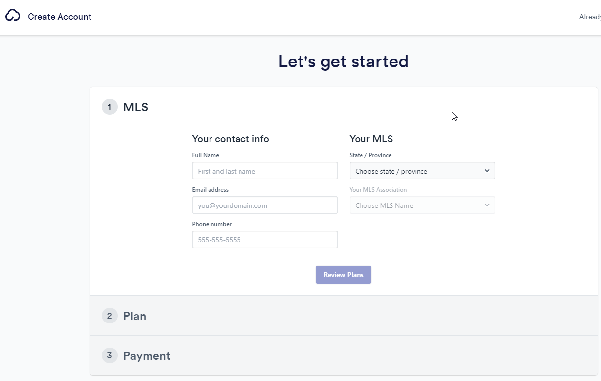 Create a Cloud CMA account (TransactionDesk Edition)