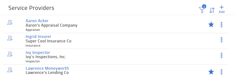 Manage service providers (TransactionDesk Edition)