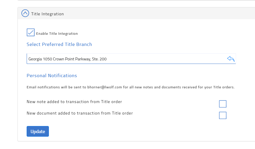 Send a digital title order to your title insurance company ...