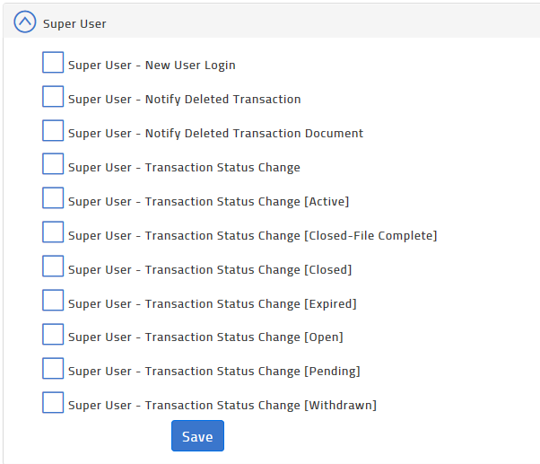 Set notification options in TransactionDesk Edition