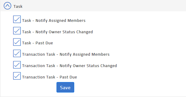 Set notification options in TransactionDesk Edition