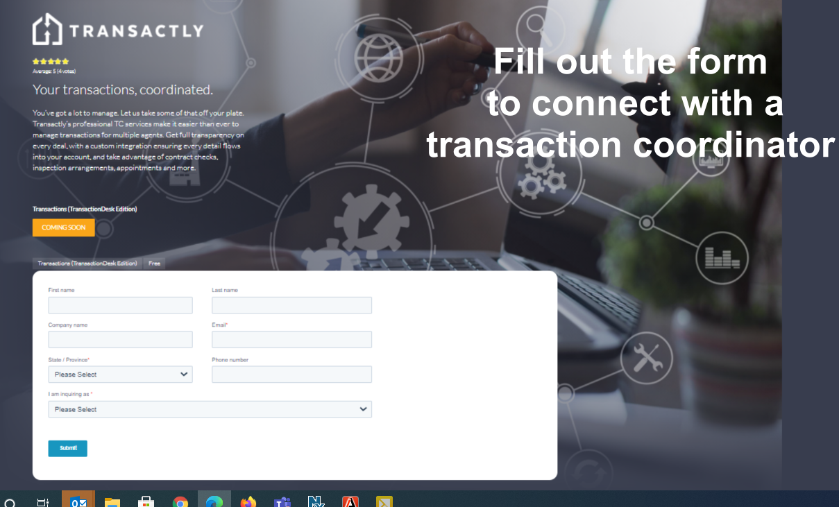 About Transactly for transaction coordination services (TransactionDesk ...