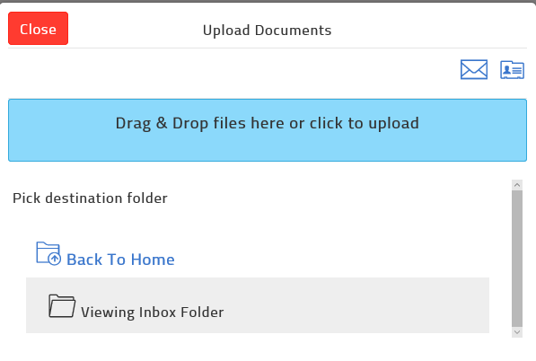Upload a document to the documents folder (TransactionDesk Edition)