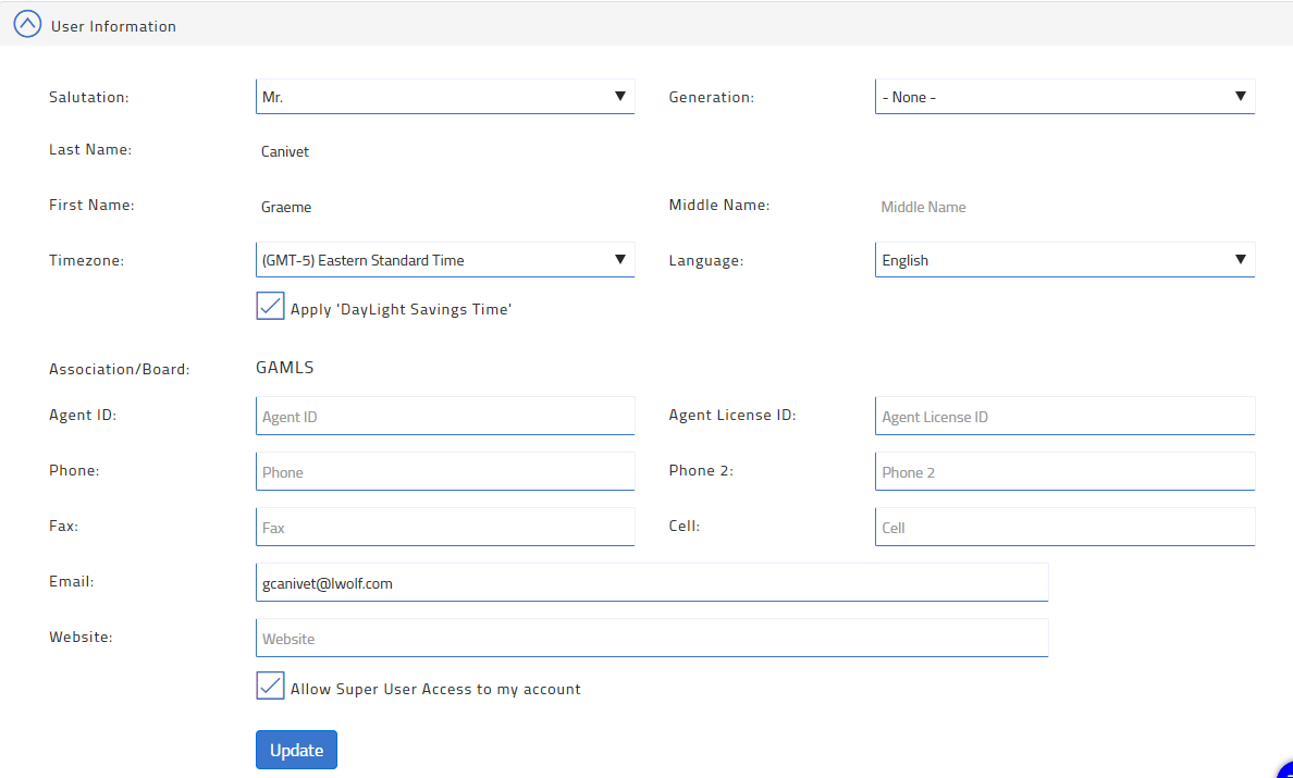Set up your user profile (TransactionDesk Edition)
