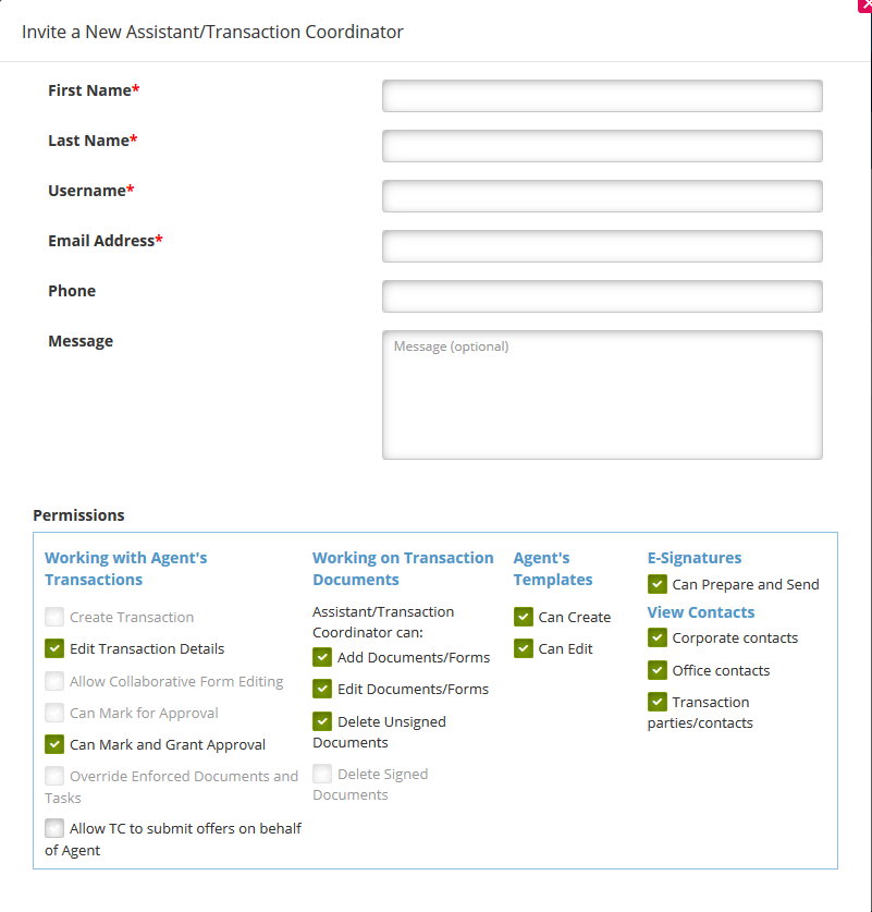Add a transaction coordinator to an agent account (zipForm Edition)