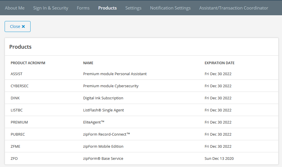 Update your forms and products settings (zipForm Edition)