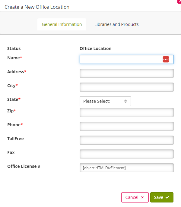 Create an office (zipForm Edition)