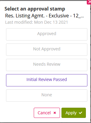 Review and approve or reject a document (zipForm Edition)