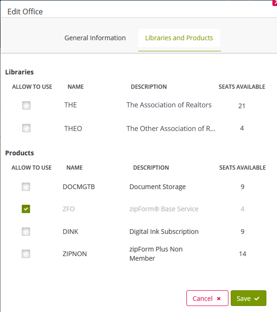 Create an office (zipForm Edition)