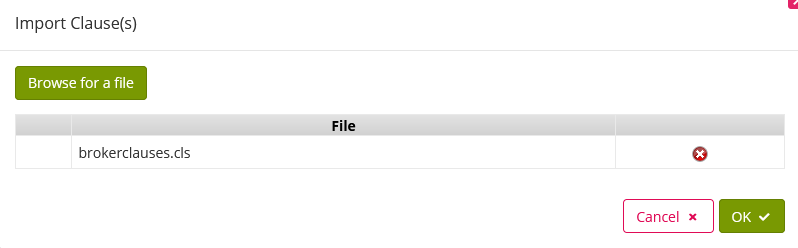 Import or export a clause (zipForm Edition)