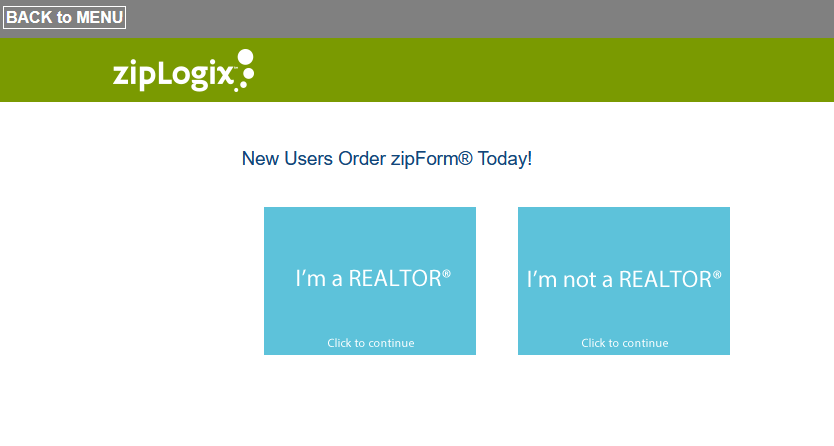Create a new account (zipForm Edition)