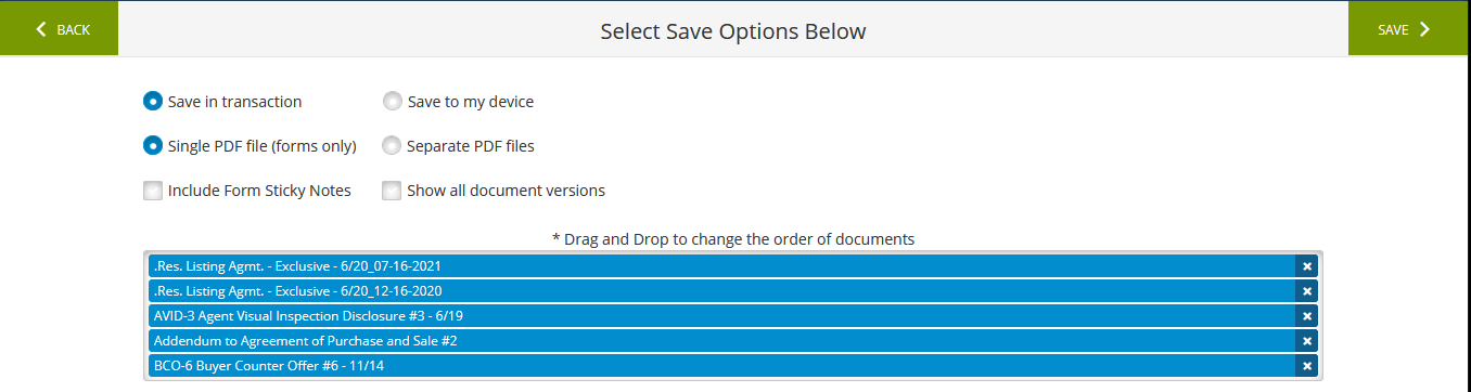 Convert multiple documents to a PDF document (zipForm Edition)