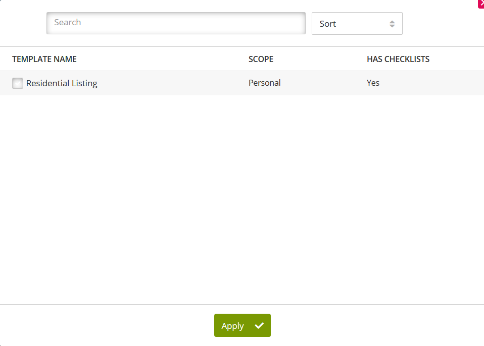 Apply a template to a transaction (zipForm Edition)