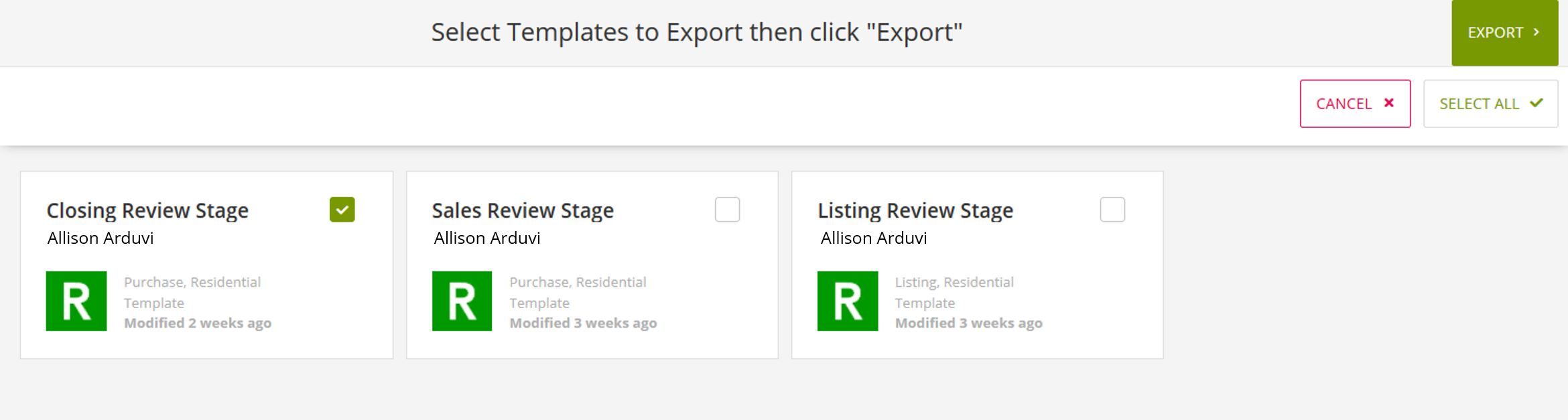 Export or import a transaction template (zipForm Edition)