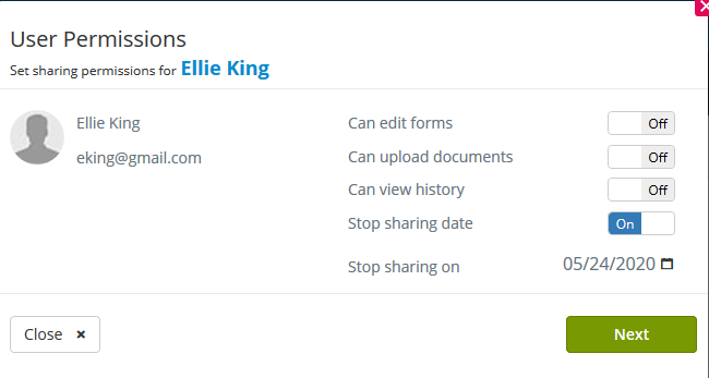 Share a document or form with a party (zipForm Edition)