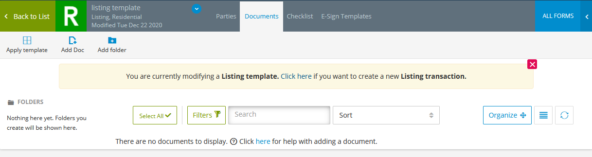Create a transaction template (zipForm Edition)