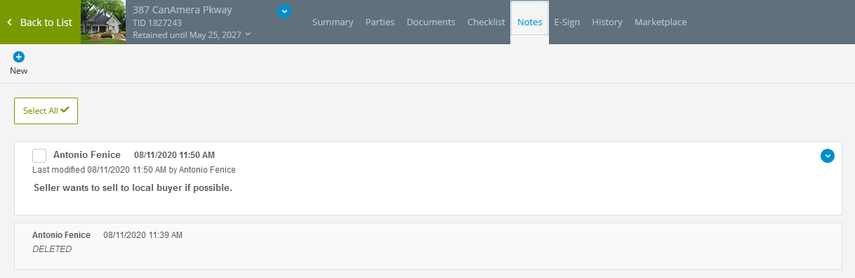 Email a note (zipForm Edition)